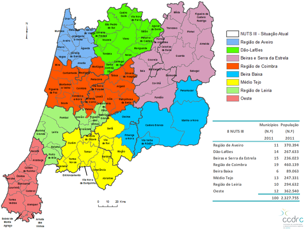 Proposta de Reorganização Territorial NUTS III – ccdrc